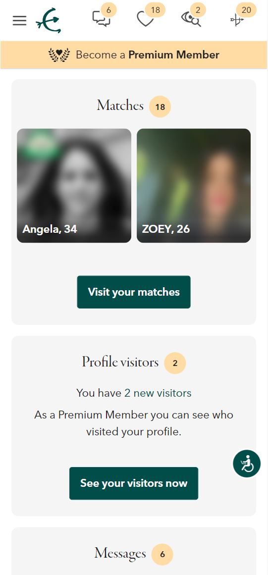 EliteSingles App - iPhone IPad (iOS) and Android