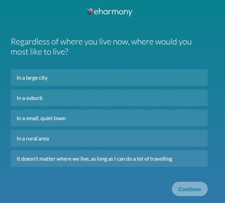 Eharmony register: how to create an account
